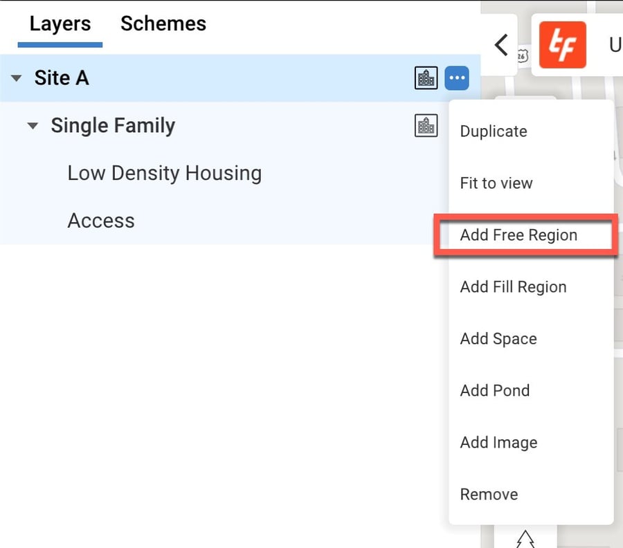 Adding Regions to a Site